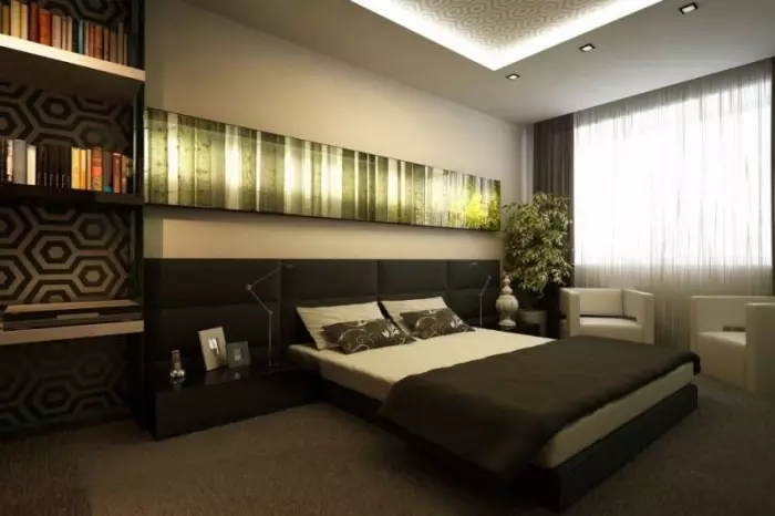 Bedroom interior sa modernong estilo + larawan 12297_9