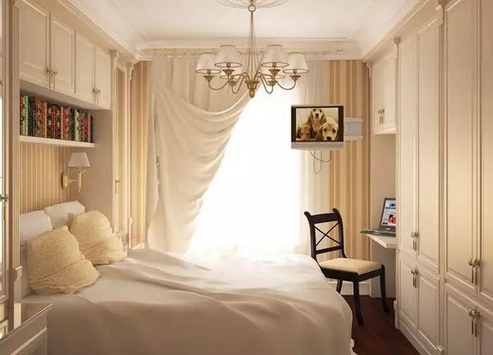 Інтер'єр маленької спальні в сучасному стилі 12306_2