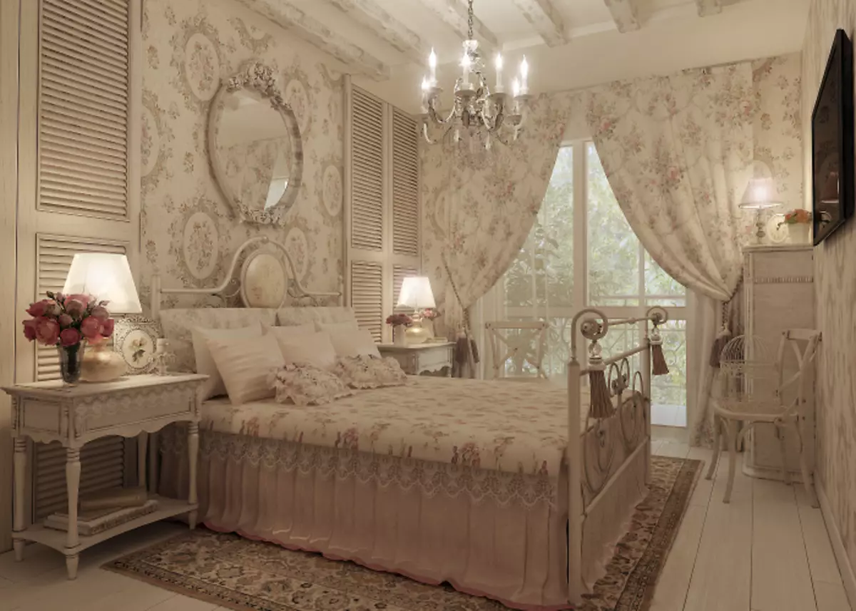 Provence загварын унтлагын өрөө + зураг 12310_11