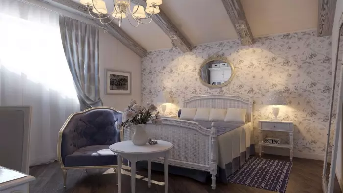 Provence загварын унтлагын өрөө + зураг 12310_18