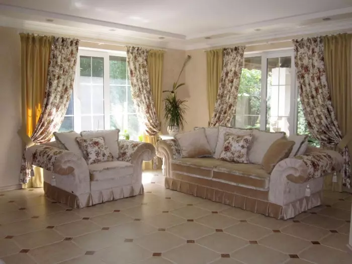 Papel de parede e cortinas para quarto no estilo de Provence 12312_17