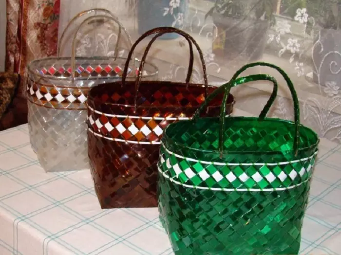 Weaving Baskets e shisheve plastike 12391_1