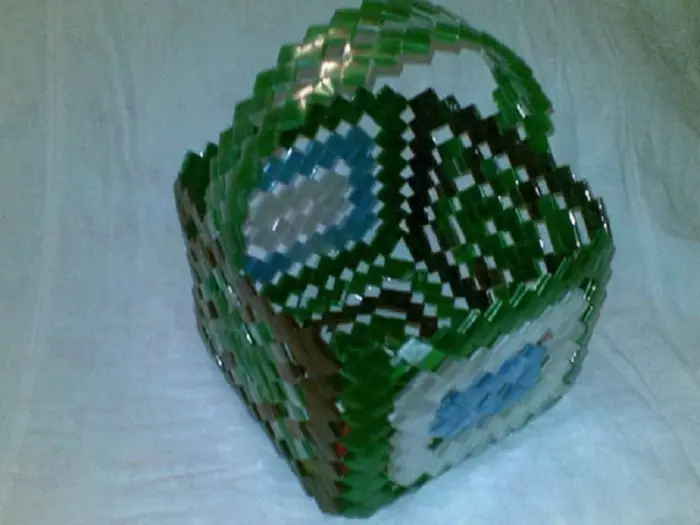 编织塑料瓶的篮子 12391_6