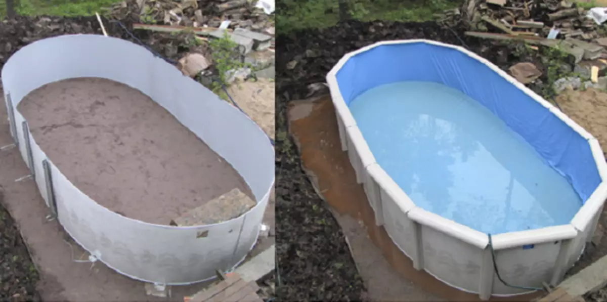 Πώς να εγκαταστήσετε μια πισίνα πλαισίου στο Cottage + Video 12428_2