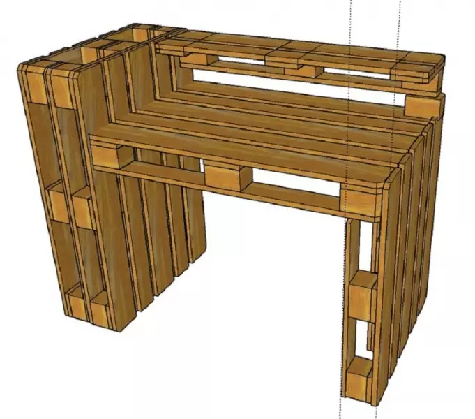 Pallets இருந்து மரச்சாமான்கள் அதை நீங்களே செய்ய 12632_20