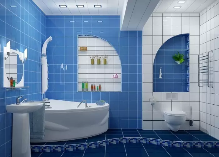 Fürdőszoba sarok fürdőszobával design + fotó 1421_17