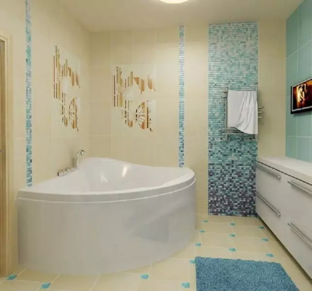 Ванна кімната з кутовою ванною дизайн + фото 1421_3