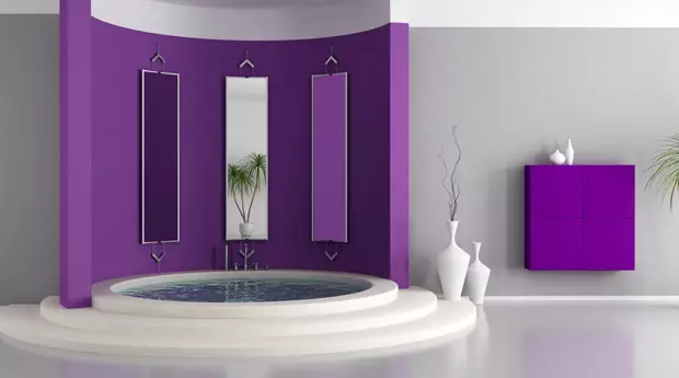 აბაზანა დიზაინი Lilac Color + ფოტო 1425_9