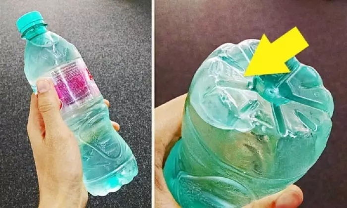 Penunjukan pada botol plastik