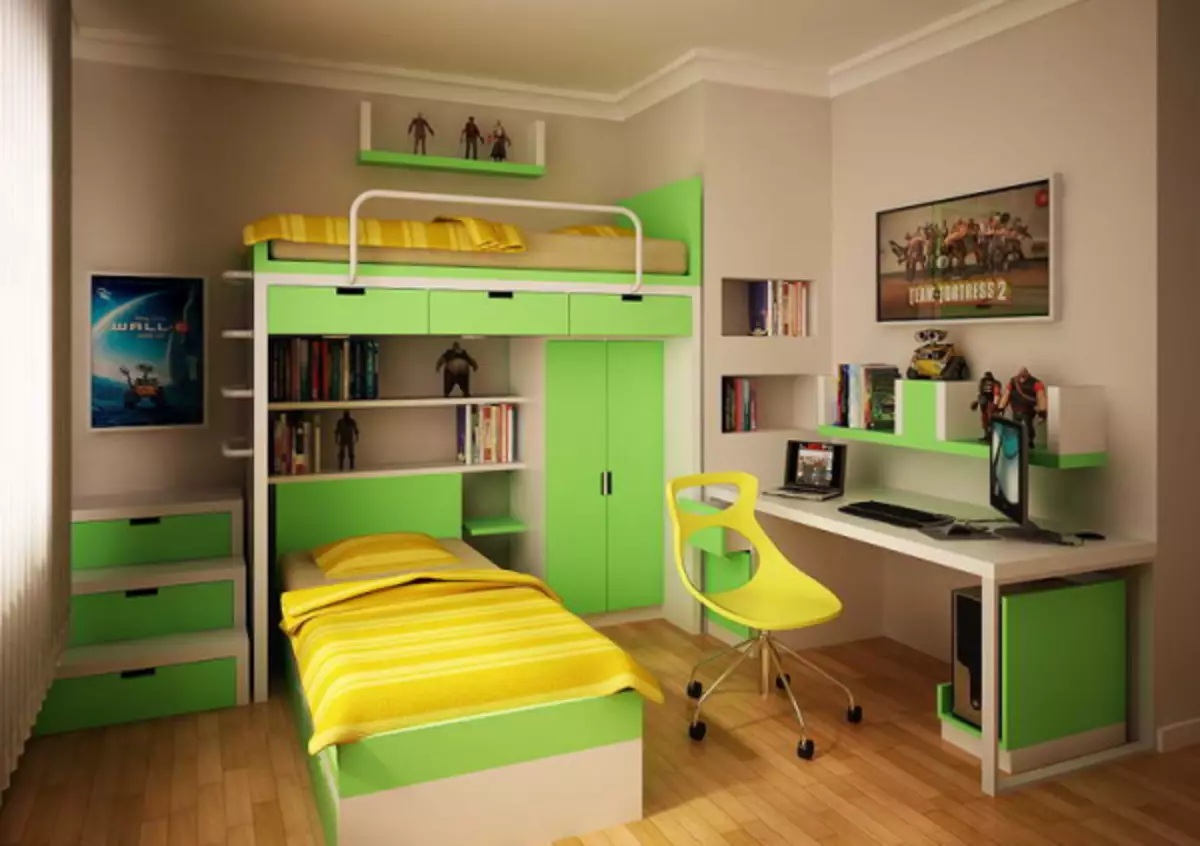 Schoolchild Room: Modern Design Ideat + Kuva 1462_4