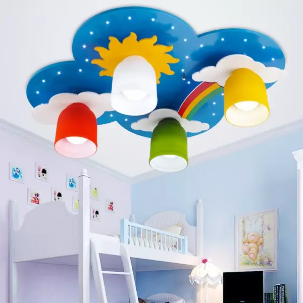 兒童臥室的燈具+照片 1466_11