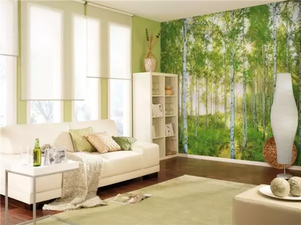 Green Wall Mistols in the kitchen interior, bedroom, living room