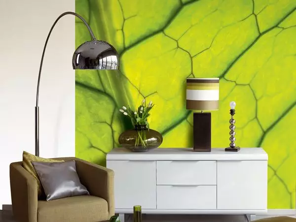 Grön väggmistoler i köket interiör, sovrum, vardagsrum