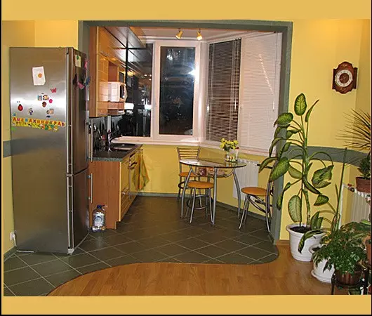 Cociña no balcón ou loggia: deseño, interior + foto 1546_18
