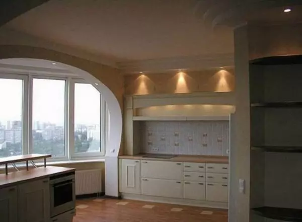 Dapur di balkon atau loggia: desain, interior + foto 1546_42