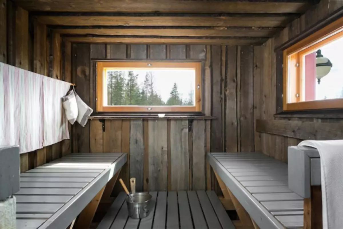 Chalet in stile bagno, alta tecnologia, loft