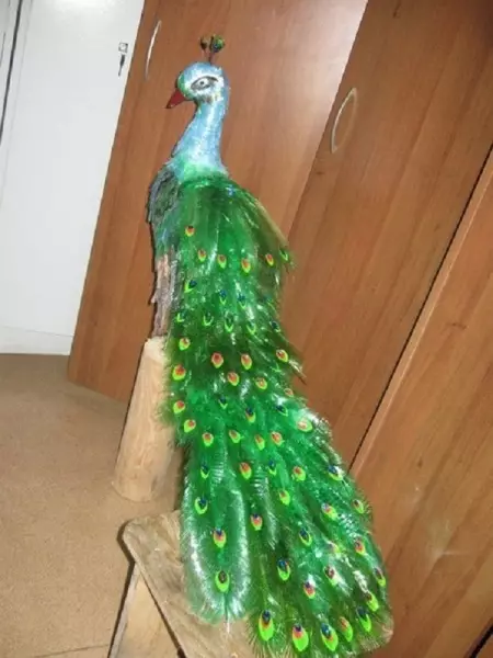 Peacock από πλαστικά μπουκάλια + φωτογραφία 15654_4