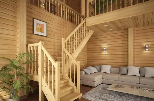 Internadstropno leseno stopnišče