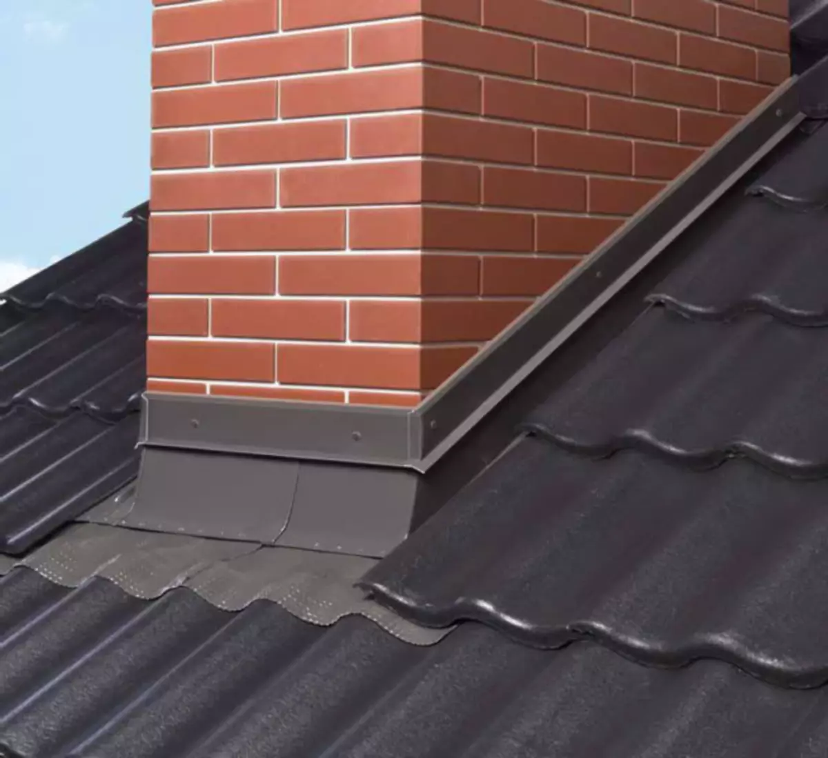 Comment mettre la cheminée à travers le toit 15765_7