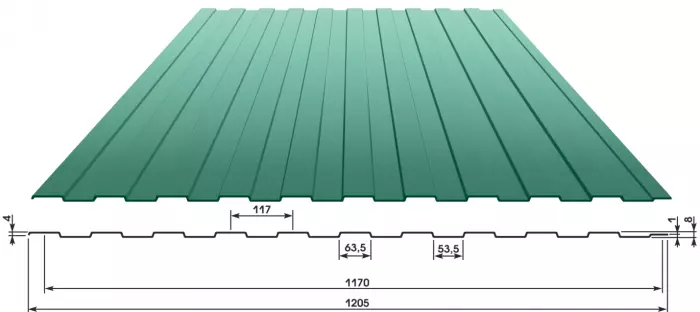 Profildächer eines privaten Hauses 15848_2