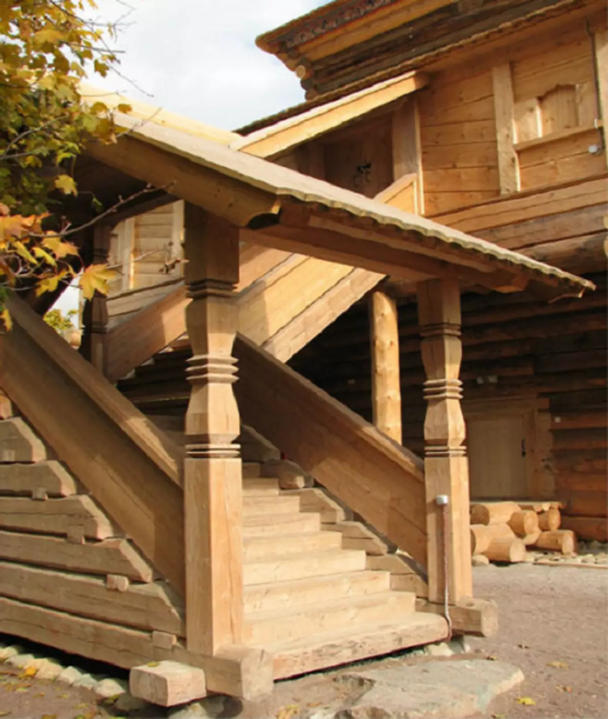 Porche d'une maison en bois + galerie de photos 15860_1