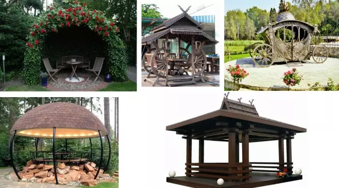 அசாதாரண gazebos + புகைப்பட 15886_17