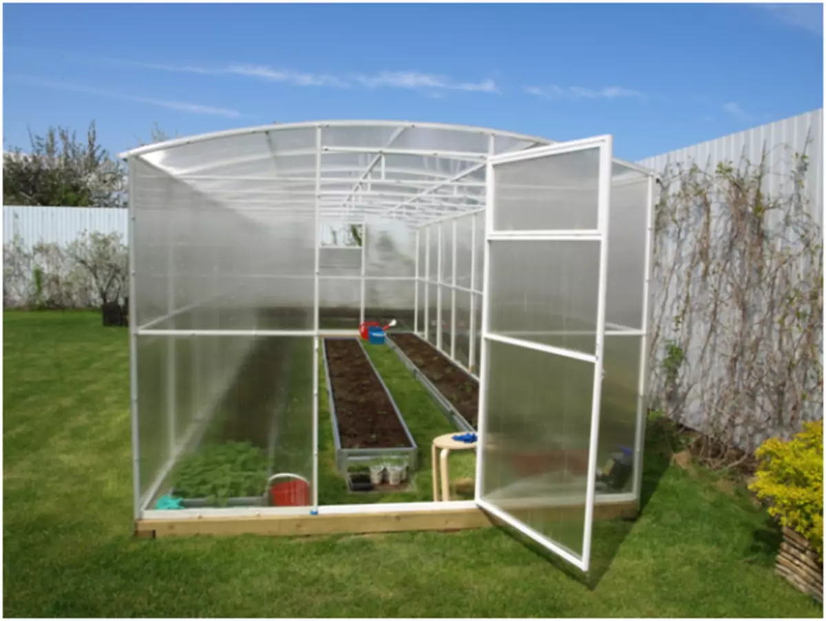 How to make a greenhouse with the opening roof with your own hands + photo 1590_5