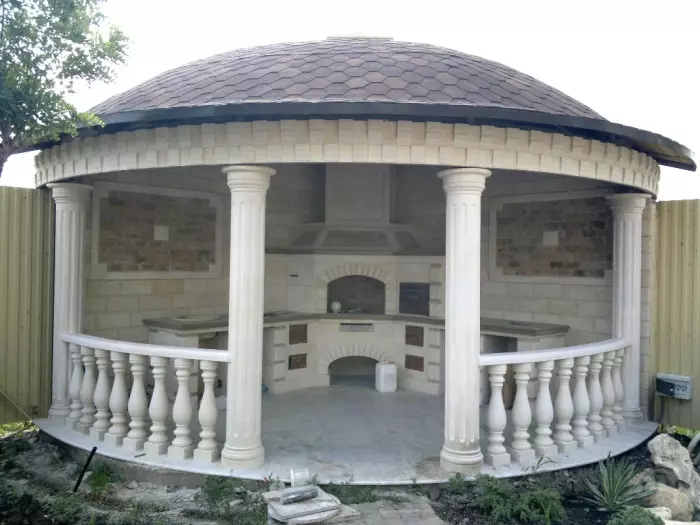 स्टोन gazebos + फोटो 15935_3