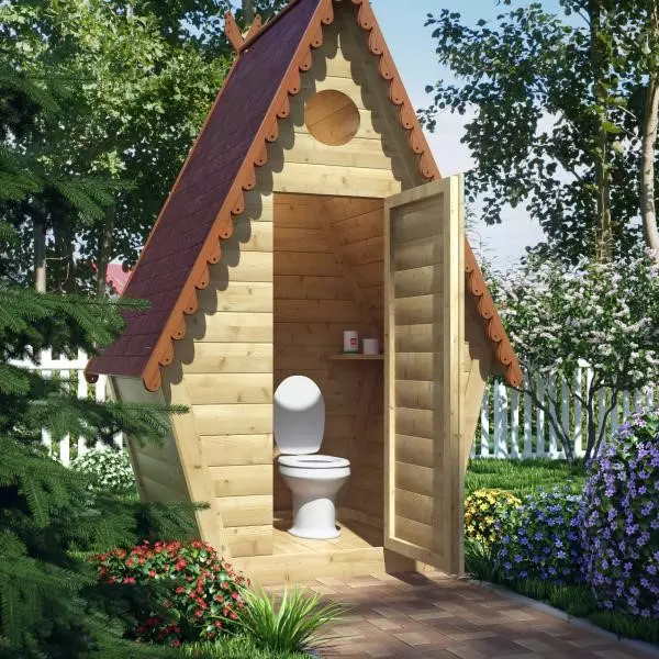 Country toilet: projects, schemes, drawings + photo 160_12