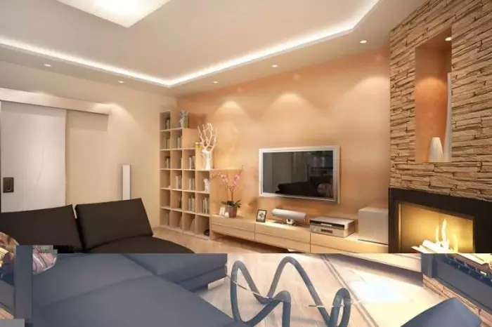 Living room design 18 meters + photo 16334_11