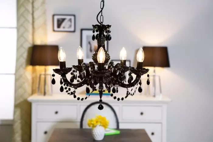 ጥቁር chandelier + ፎቶ 16349_22