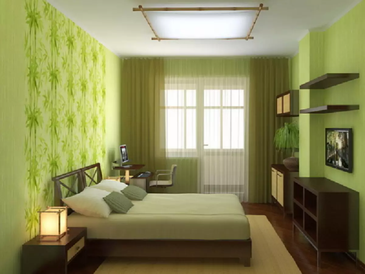 What curtains fit to green wallpaper + photo 16369_5