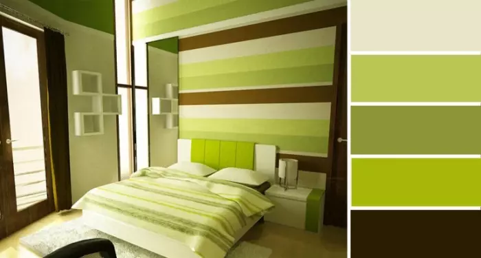 Zelená tapeta v interiéri + foto 16371_10