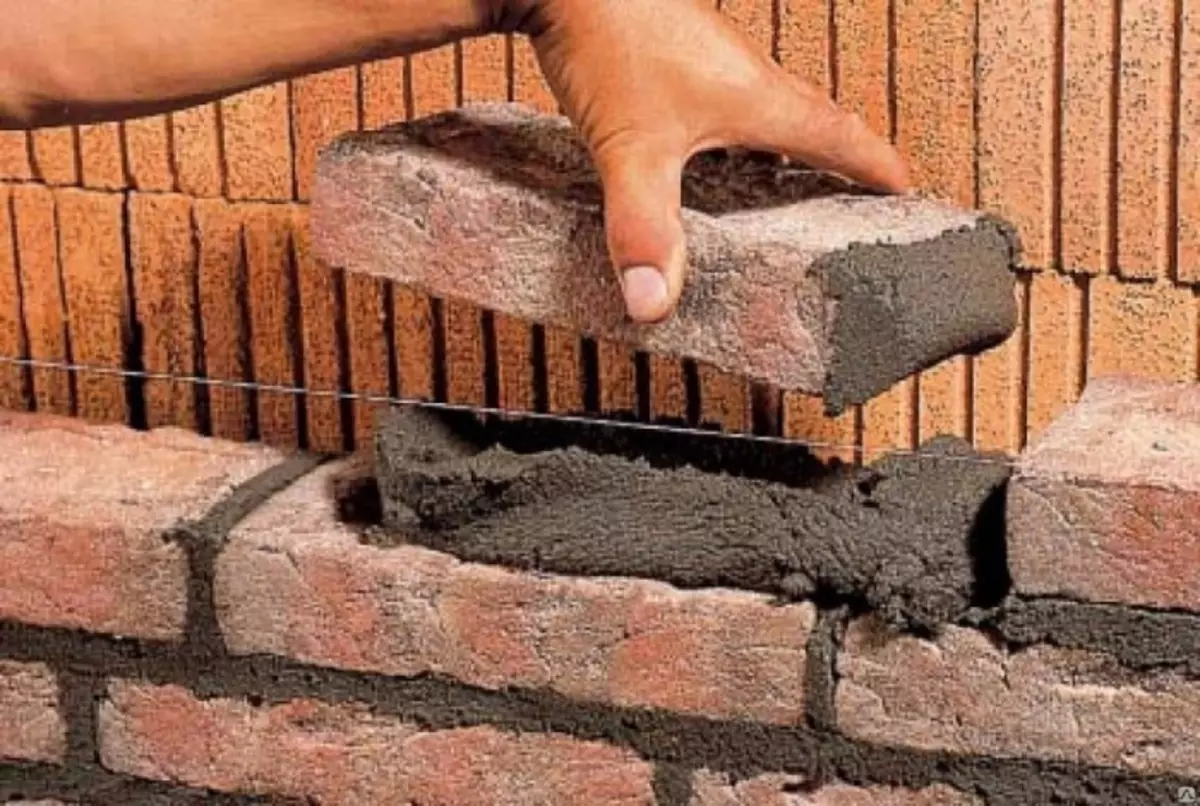Cementaj mortaj proporcioj por brika masonaĵo 180_1