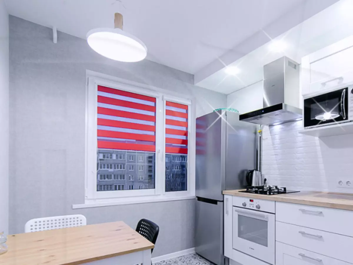 Stretch Dwupoziomowy sufit w kuchni: błyszczący, matowy, projektowy i zdjęcie