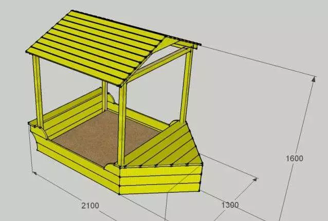 Sandbox ของเด็ก: แผนการและภาพวาด 19311_18