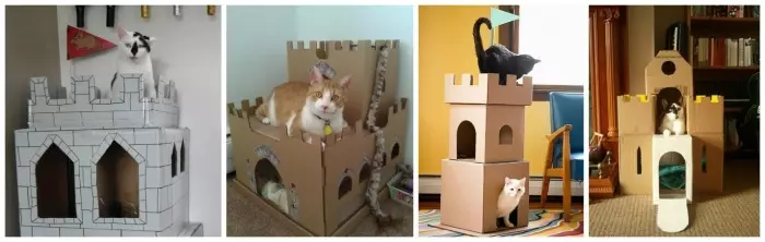 Si për të bërë një shtëpi për një mace nga kutia 19356_5
