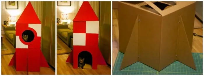 Hogyan készítsünk házat egy macskára a dobozból 19356_7