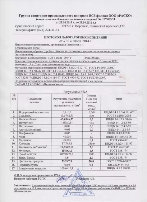 Анализа воде из бунара 2010_6