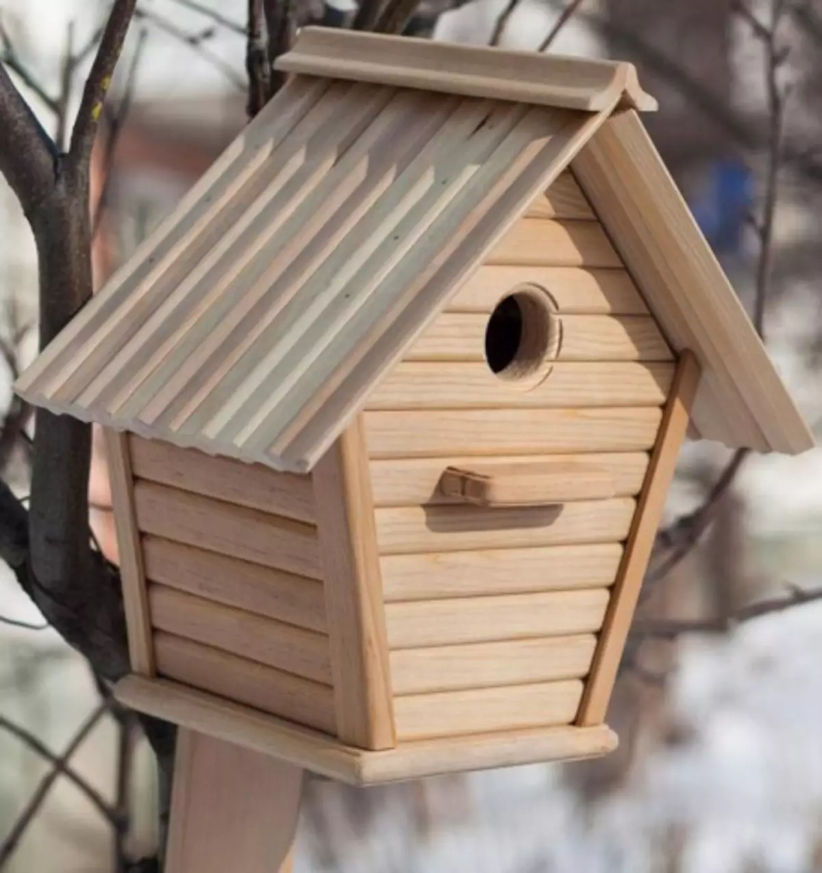 Birdhouse of Wood: Como facelo, debuxos, esquemas, fotos