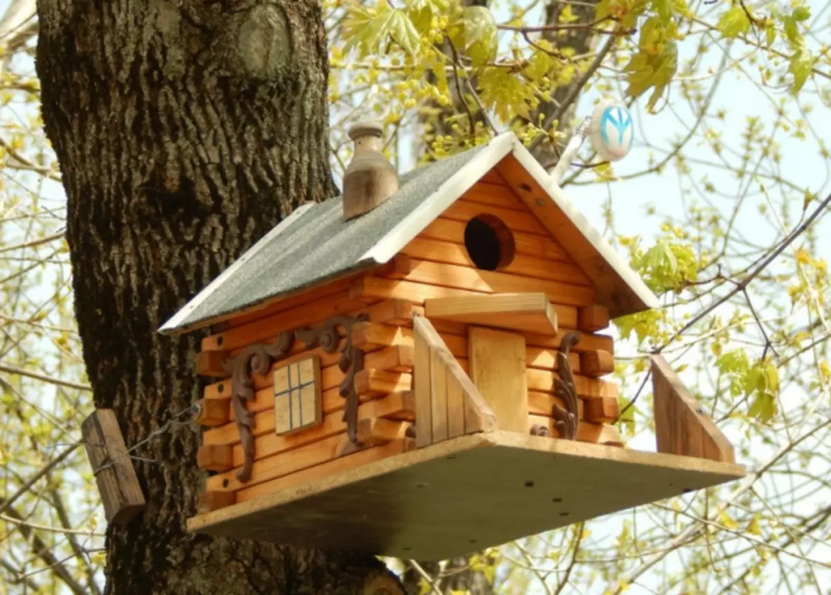 Birdhouse of Wood: Meriv çawa xwe, nexşe, nexşe, wêneyan çêbikin