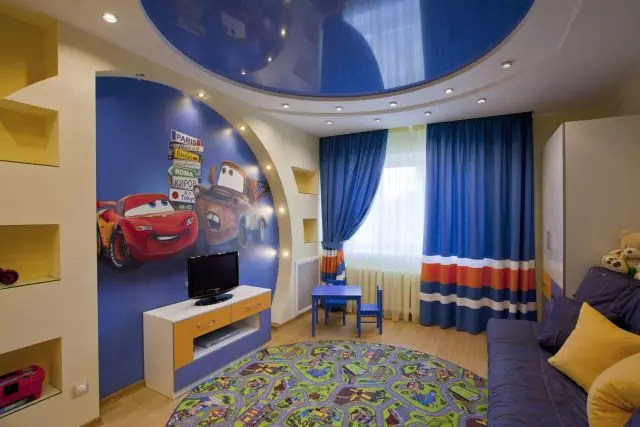Plafond de plâtre dans la chambre des enfants: idées et photos