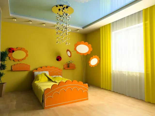 બાળકોના રૂમમાં પ્લાસ્ટરબોર્ડની છત: વિચારો અને ફોટા