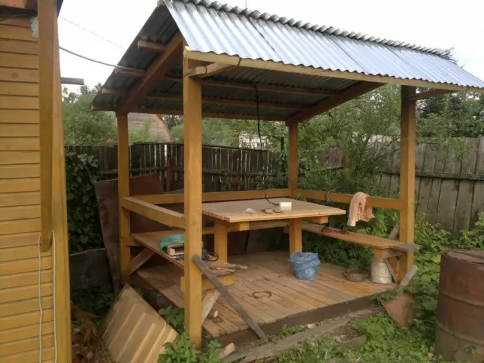 How to make a summer gazebo with your own hands + photo 3336_3