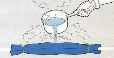 Rozmrazovanie teplej vody