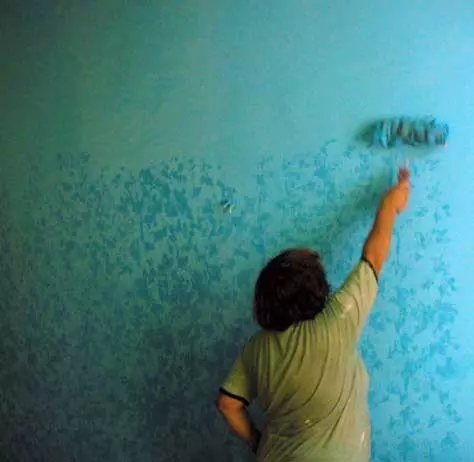 자신의 손으로 벽을위한 장식 페인트 + 사진, 비디오 3659_14