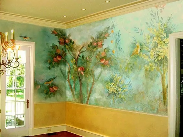 Dekoracyjna farba na ściany z własnymi rękami + zdjęcie, wideo 3659_19