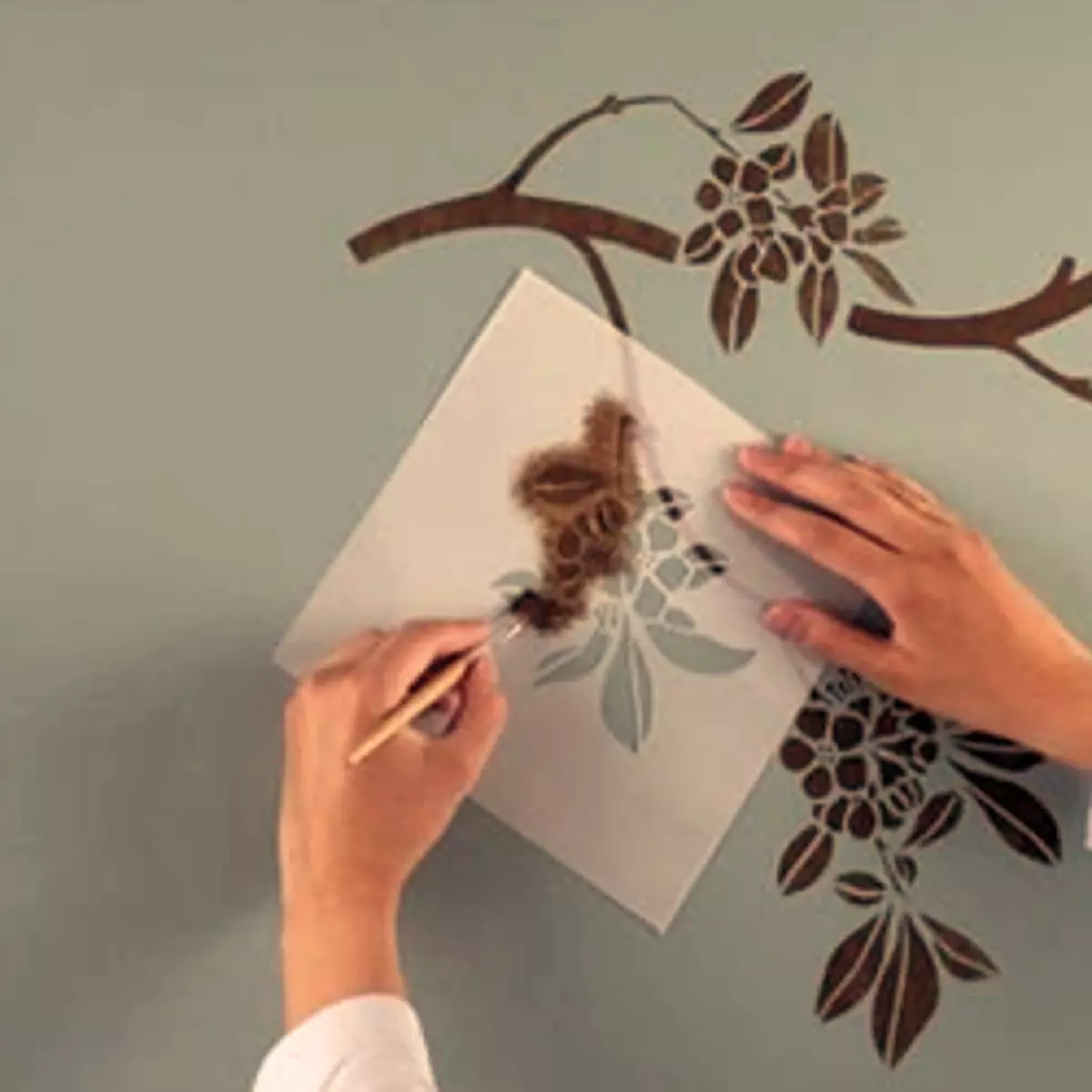 Dekorativ maling til vægge med egne hænder + foto, video 3659_6