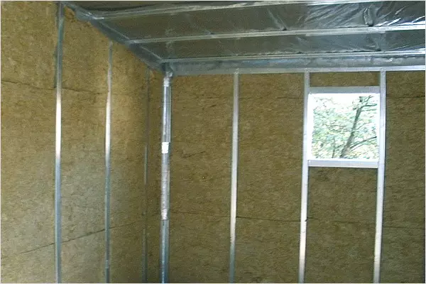 Isolamento termico del tetto del garage