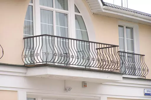 Forged balconies with photos, fences, Frenchworn balcony 3818_10